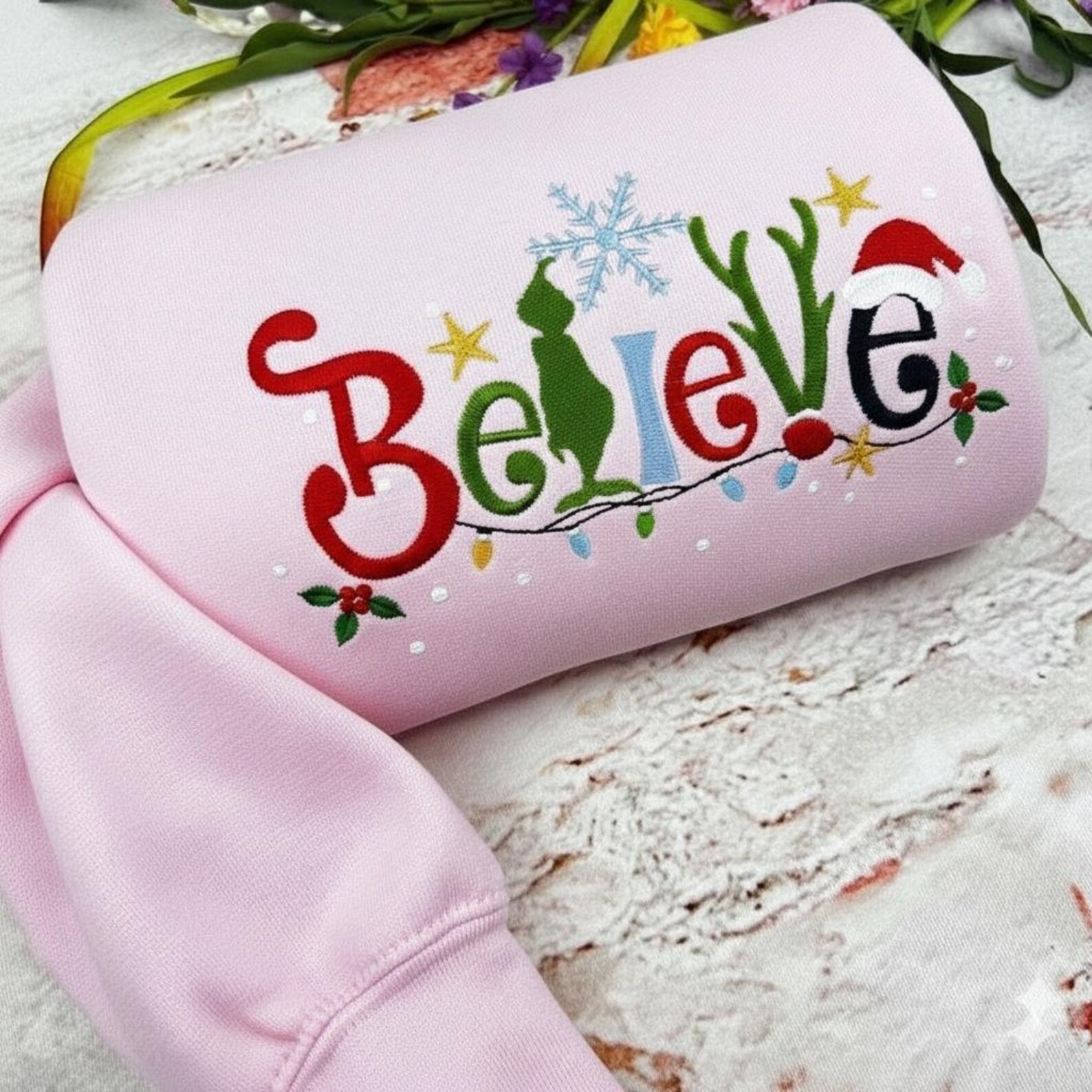 Christmas Embroidery Designs, Believe Embroidery Design, Believe ...