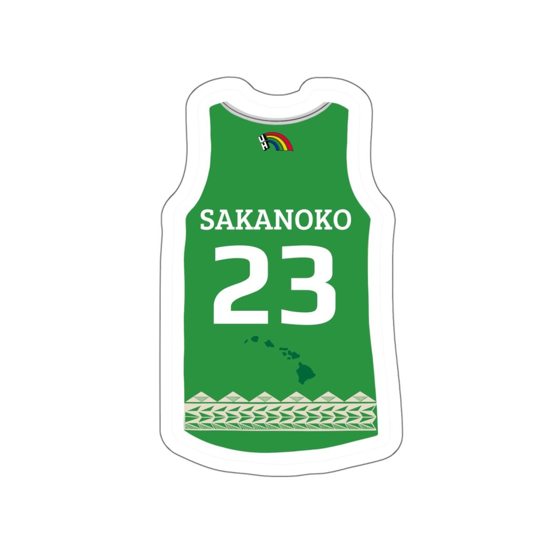 University of Hawaii Men's Volleyball Sticker - Kelly Green Jersey ...