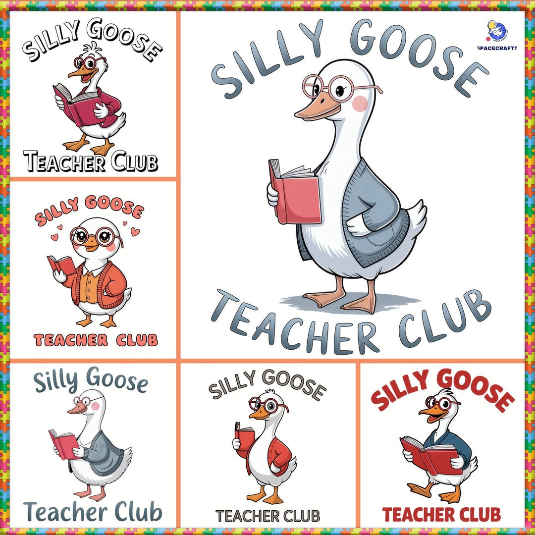 Teacher Club PNG Bundle, Silly Goose Png, Teacher Life Png, Elementary ...