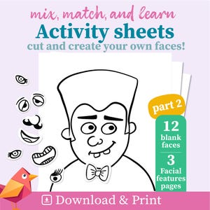 Toddlers Face Activity Sheet · Blank Face Printable for Preschool ...