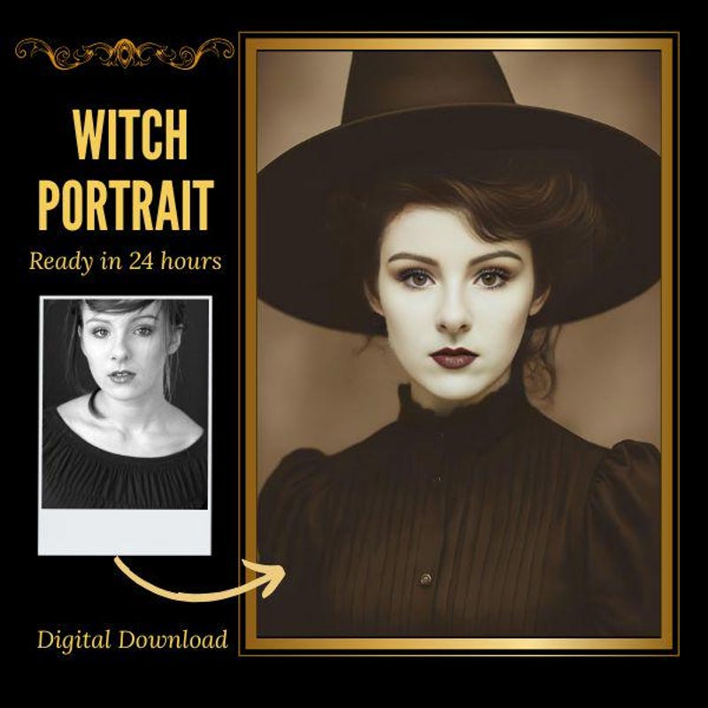 Witch Portrait - Etsy