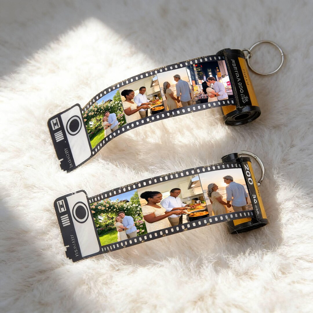 Photo Replica, Film Reel Keychain, Photo Keychain Film Roll ...
