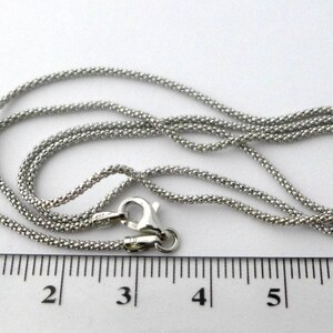 Light Weight 925 Oxidized (rhodium Plating) Sterling Silver 1.4mm Pop ...