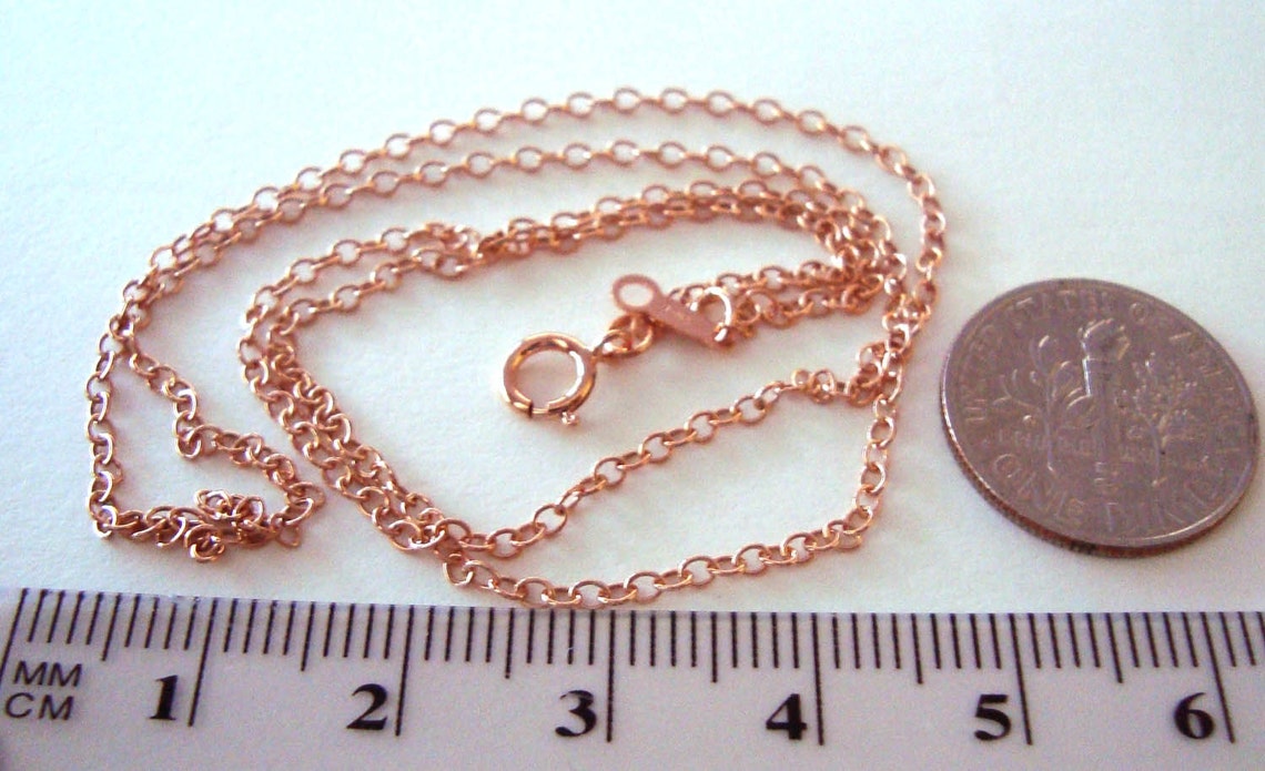 14k ROSE Gold Filled Cable Rope Box Chain Necklace Finish - Etsy