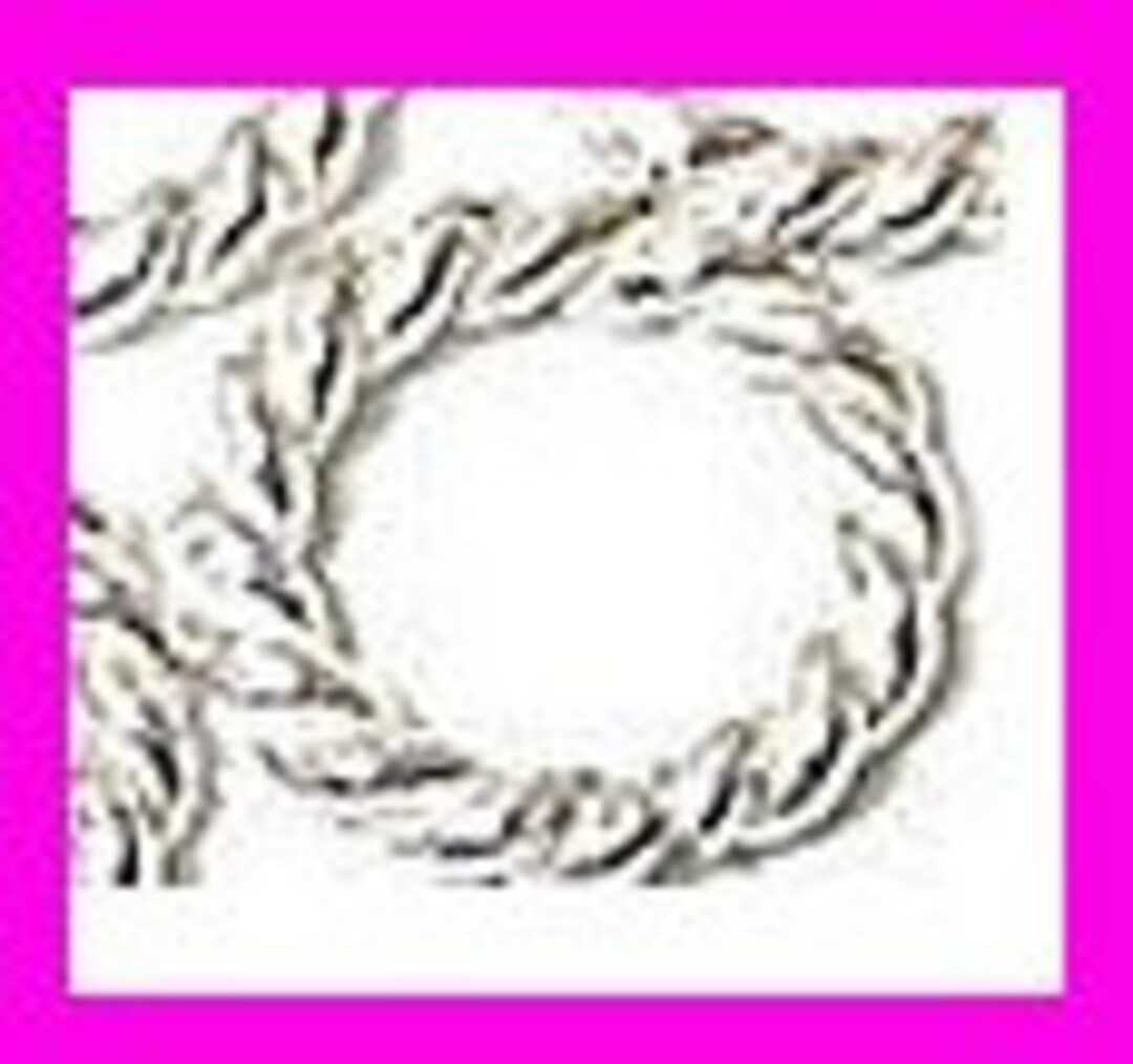 6mm Sterling Silver Bright Shiny, Dark Strong Oxidized Closed Twisted ...