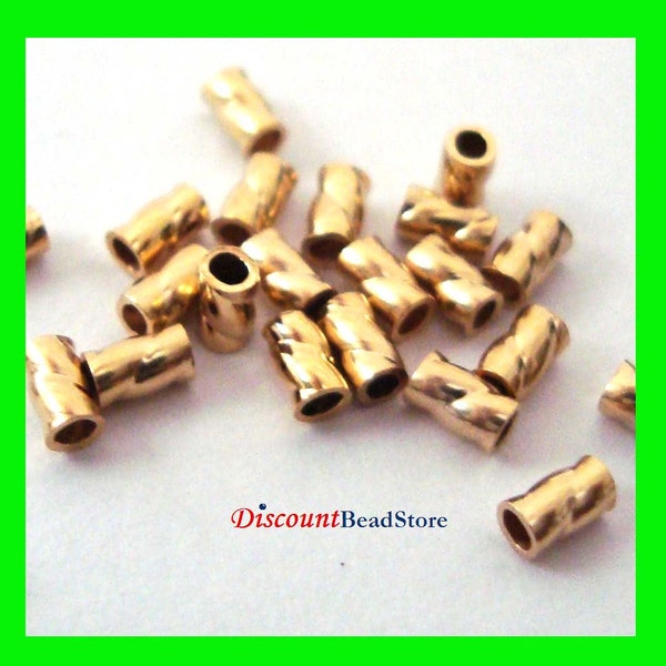 Twisted Tube Beads - Etsy