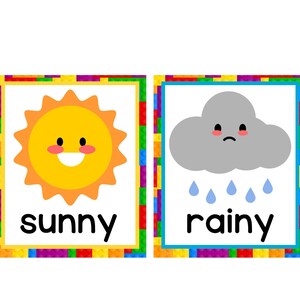 Circle Time Chart Flashcards Weather Flashcards Weather Conditions ...