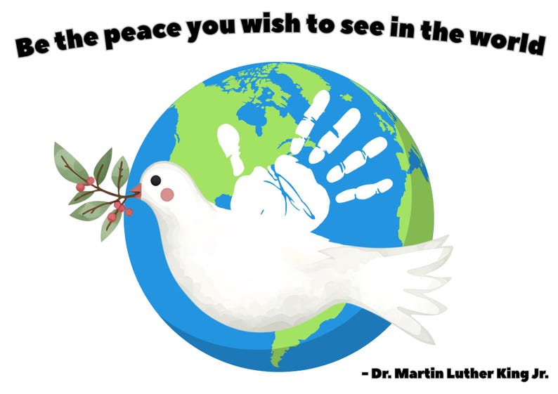 Black History Month Handprint Craft | Peace Dove Art Activity Inspired ...