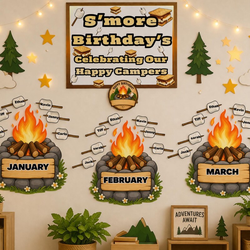 Smores Birthday Board - Etsy