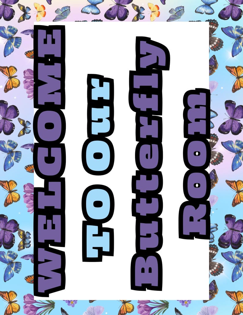 Butterfly Calendar Set – Printable Preschool Classroom Decor (digital ...