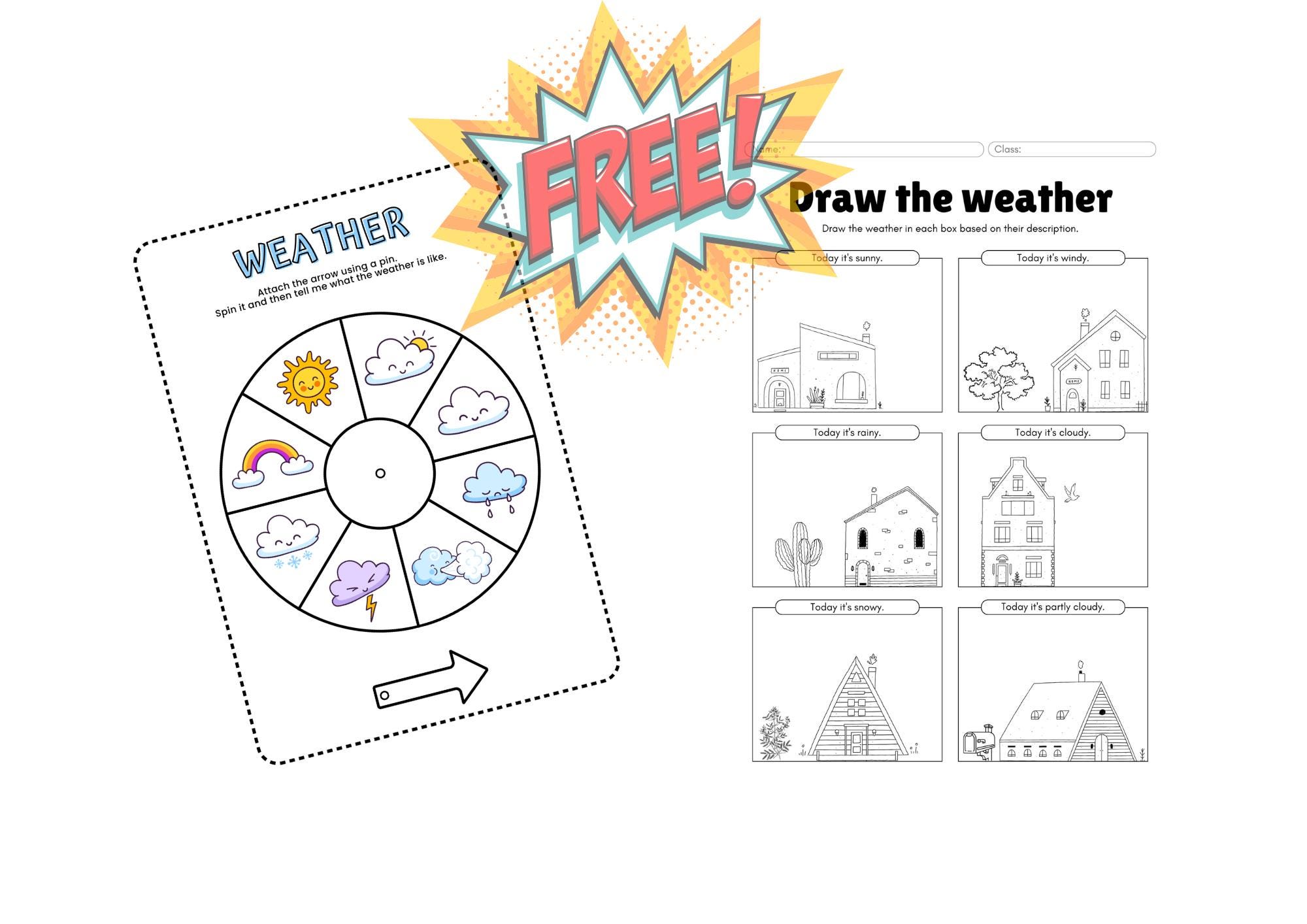 Circle Time Chart Flashcards Weather Flashcards Weather Conditions ...
