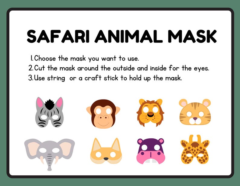 Printable Safari Calendar Set – Days, Months, Numbers, Name Tags & More ...