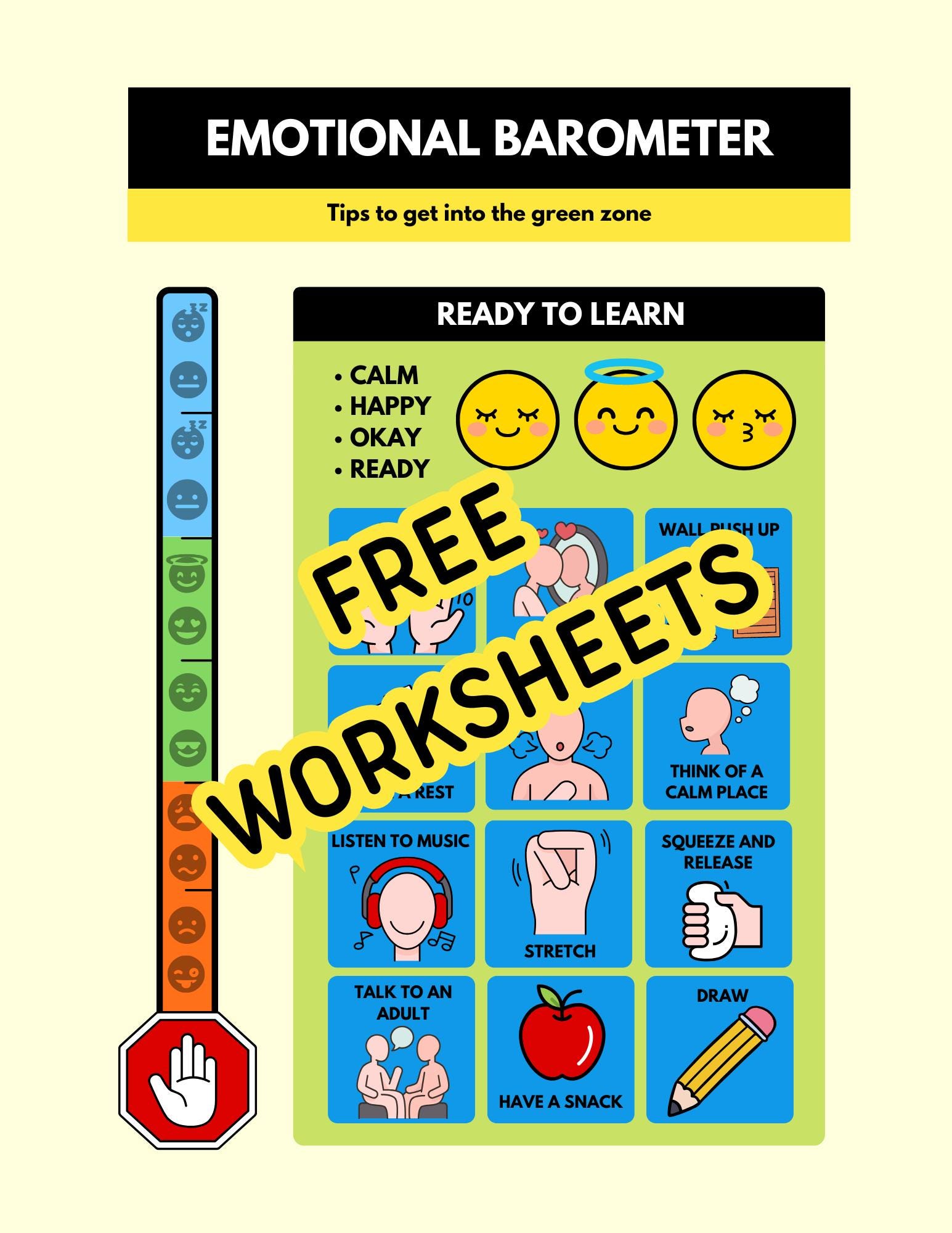 Kids Emotion Flashcards – 32 Printable Feelings Cards With Coping ...