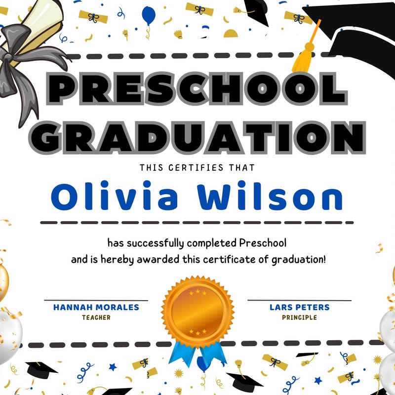 Preschool Graduation - Etsy