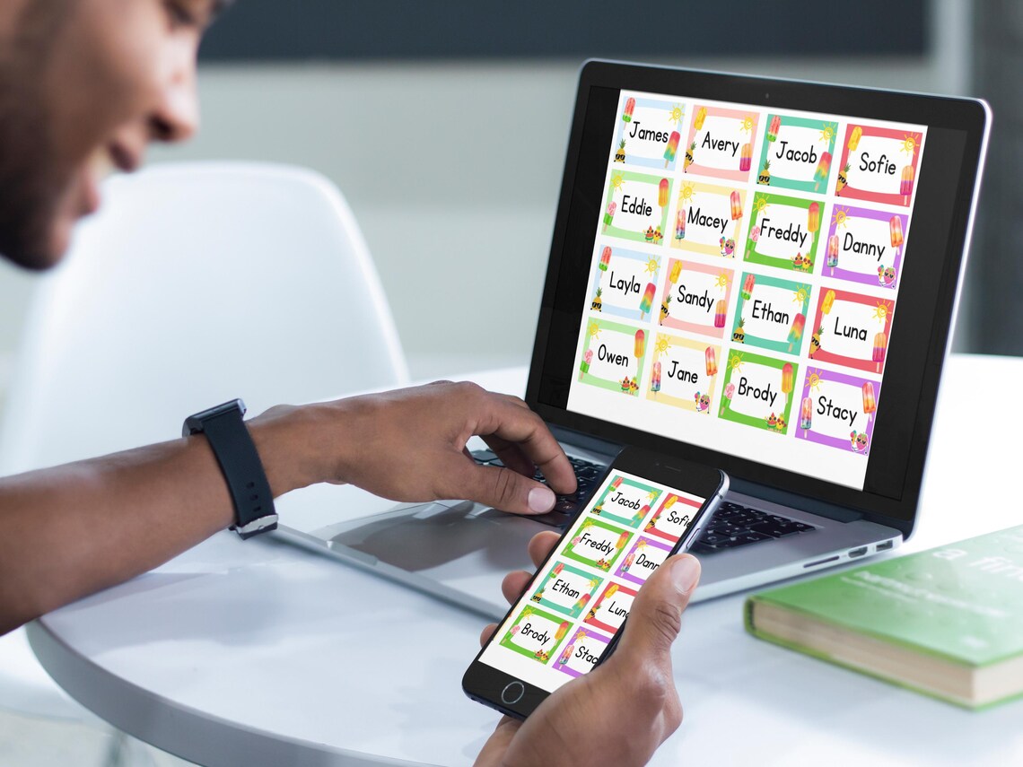 Popsicle Name Tags, Popsicle Preschool Name Tags, Popsicle Tags ...