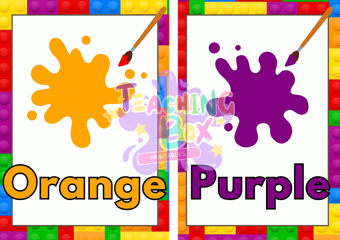 Color Flashcards | 18 Bright & Fun Colors for Kids | Preschool and ...