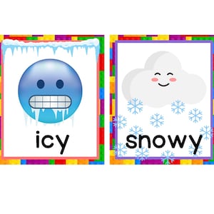 Circle Time Chart Flashcards Weather Flashcards Weather Conditions ...