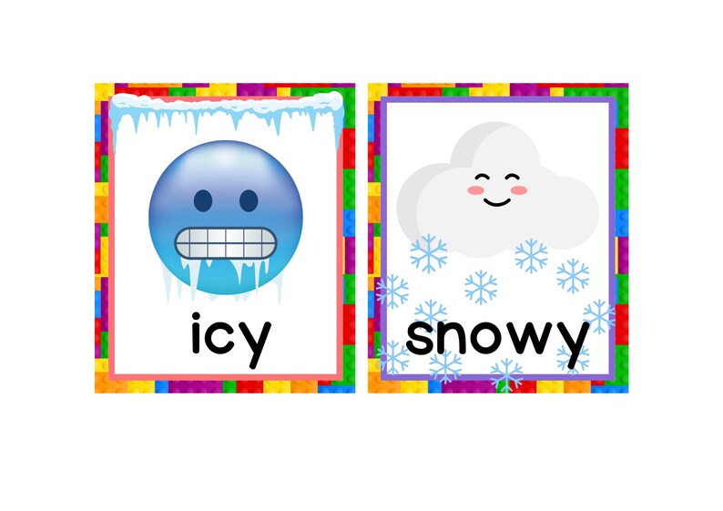 Circle Time Chart Flashcards Weather Flashcards Weather Conditions ...