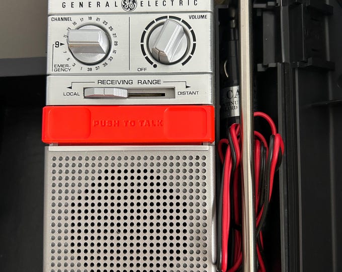 Vintage GE Emergency CB Radio HELP! 3-5098 40 Channel 2-way Radio - Etsy
