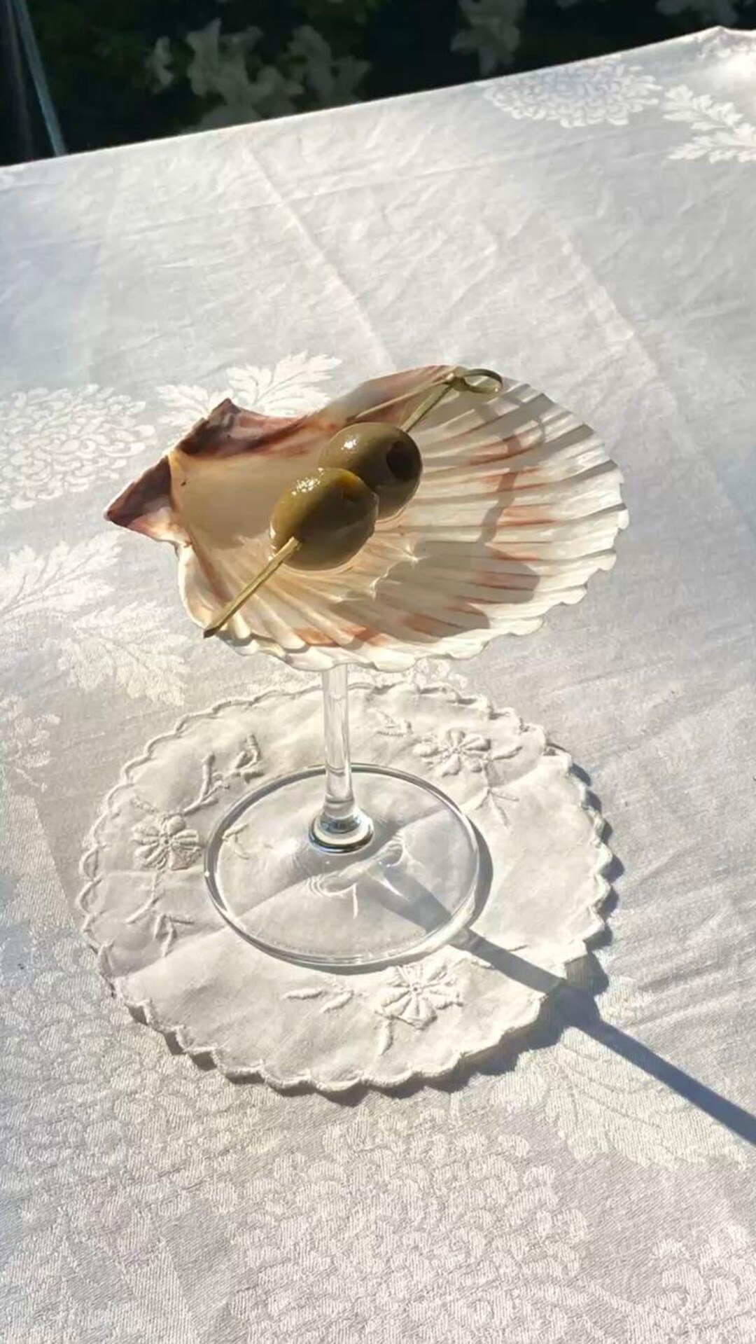 Flat Shell Martini Glass - Etsy