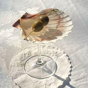 Flat Shell Martini Glass - Etsy