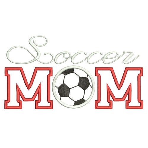 Football Mom Applique Machine Embroidery Design Football Mom - Etsy