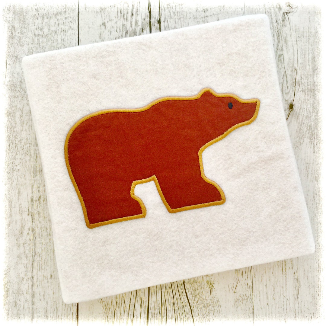 Bear Applique Machine Embroidery Designs, Animal Applique Designs, Baby ...
