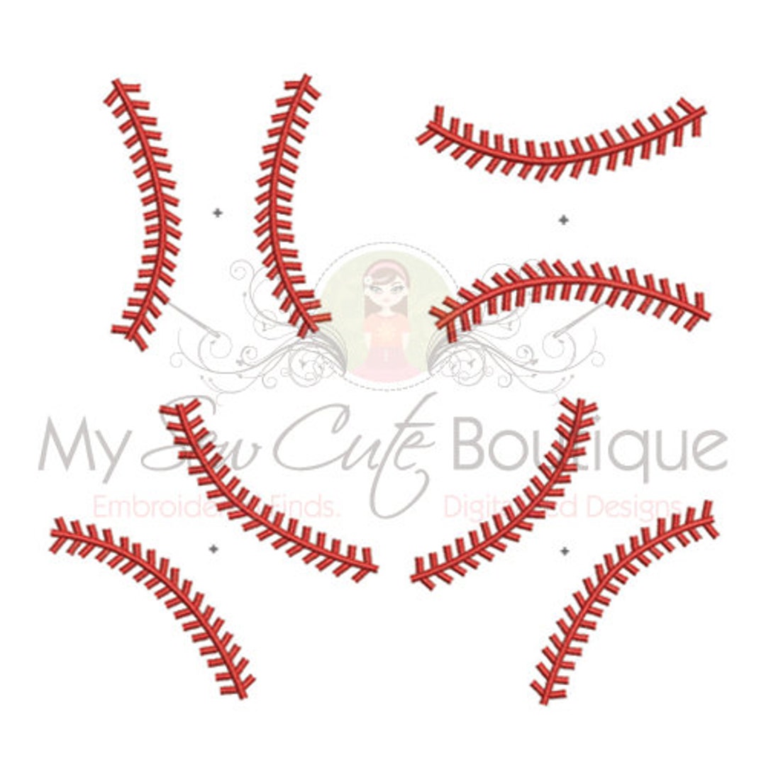 Baseball Stitches Machine Embroidery Design, Baseball Stitches ...