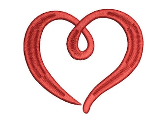 Heart Machine Embroidery Design. Love Design. Valentine - Etsy