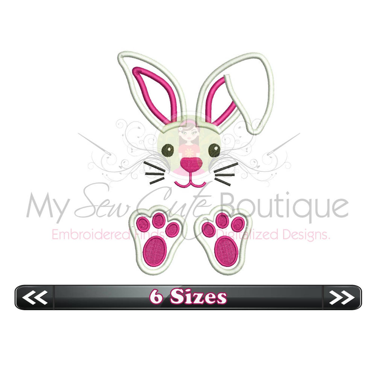 Easter Applique Machine Embroidery Design, Easter Appliques, Bunny ...