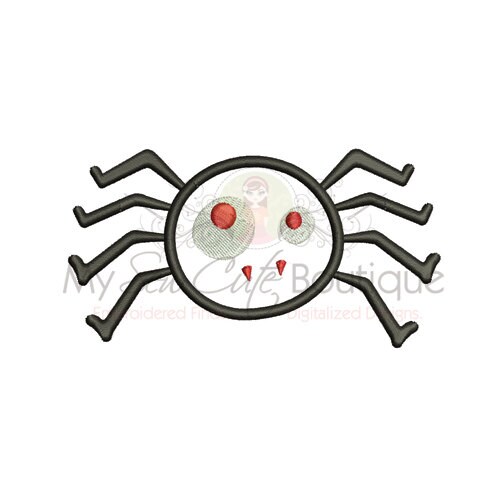 Spider Applique Machine Embroidery Designs Halloween Spider Applique ...