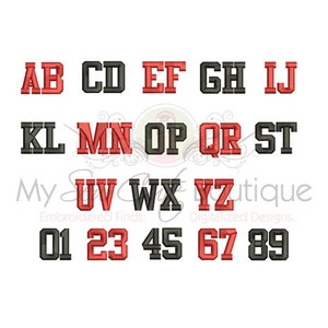 Athletic Machine Embroidery Font Monogram Alphabet, Embroidery Fonts ...
