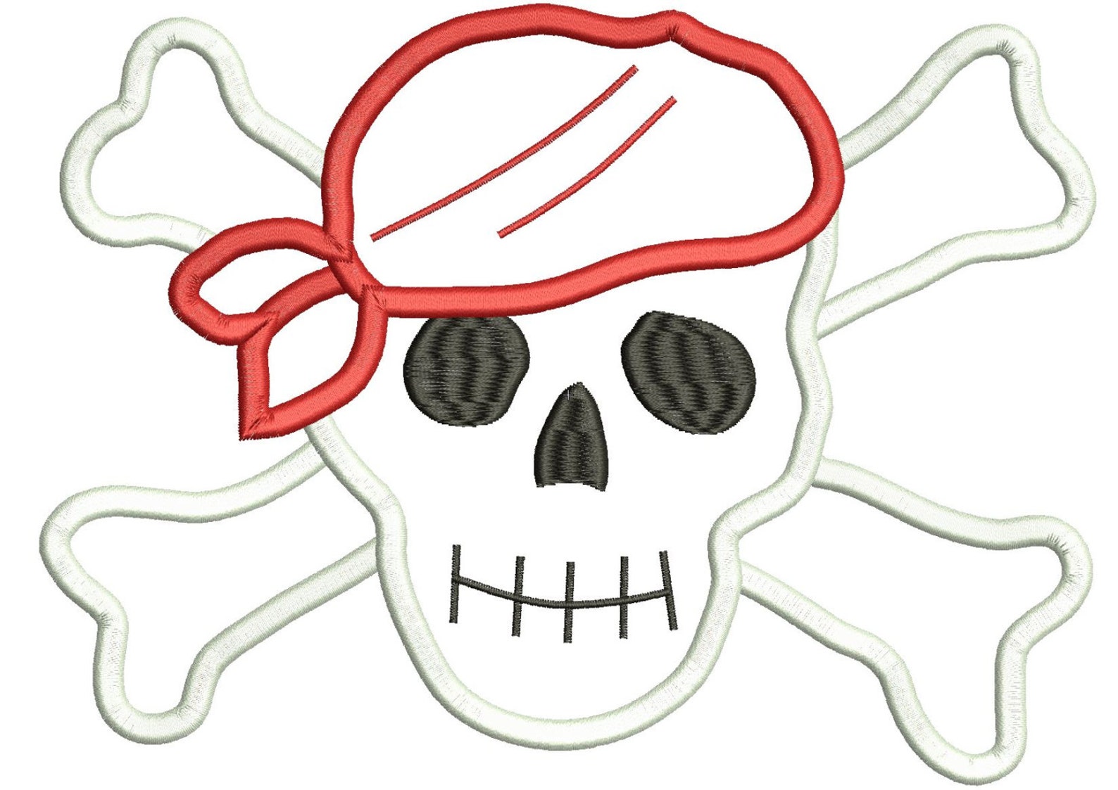 Skull and Crossbones Applique Machine Embroidery Design Skull - Etsy