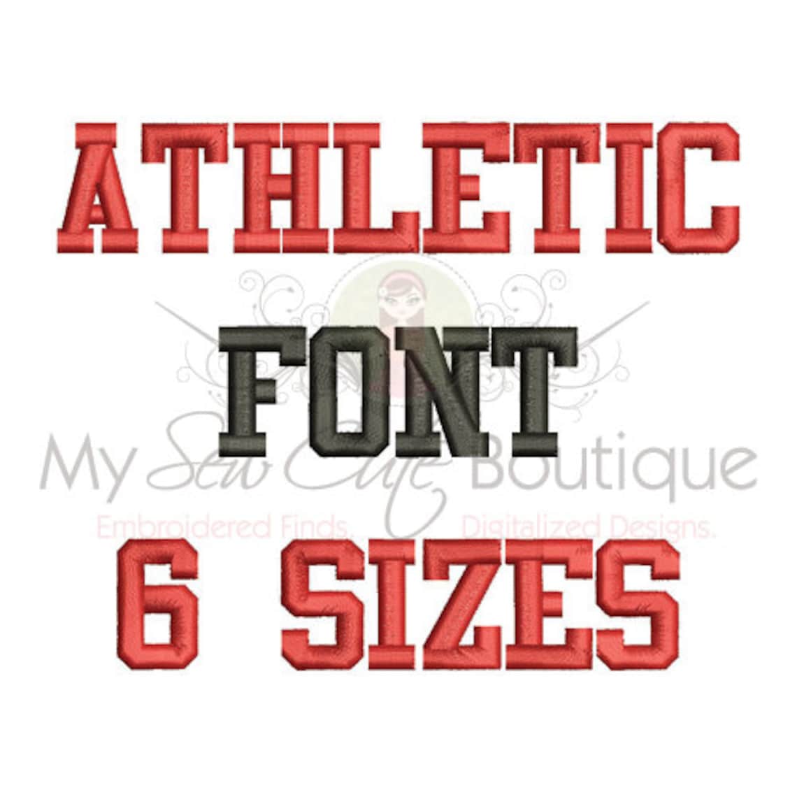 Athletic Machine Embroidery Font Monogram Alphabet, Embroidery Fonts ...