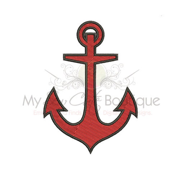 Anchor Embroidery Design - Etsy
