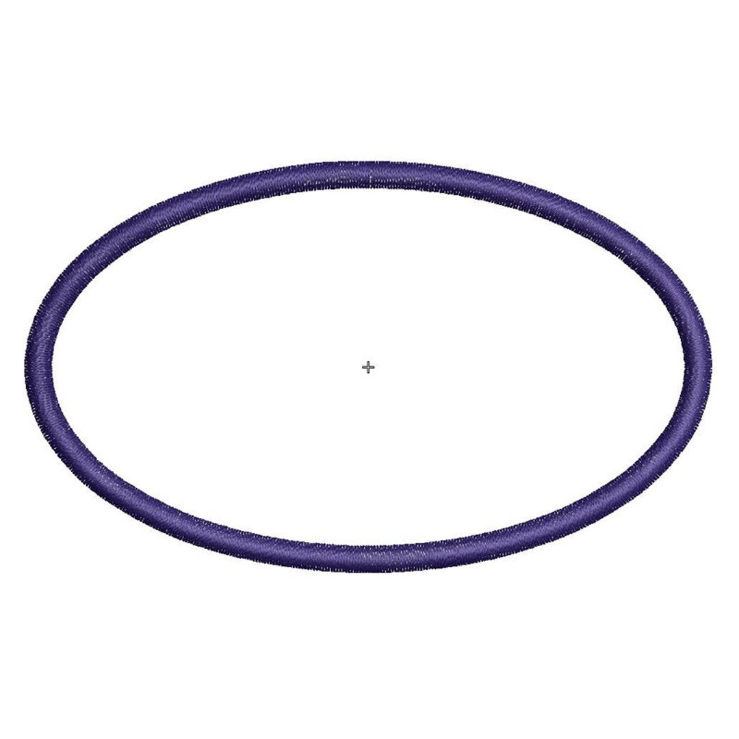 Oval Applique Machine Embroidery Design, Oval Applique Design, Oval ...