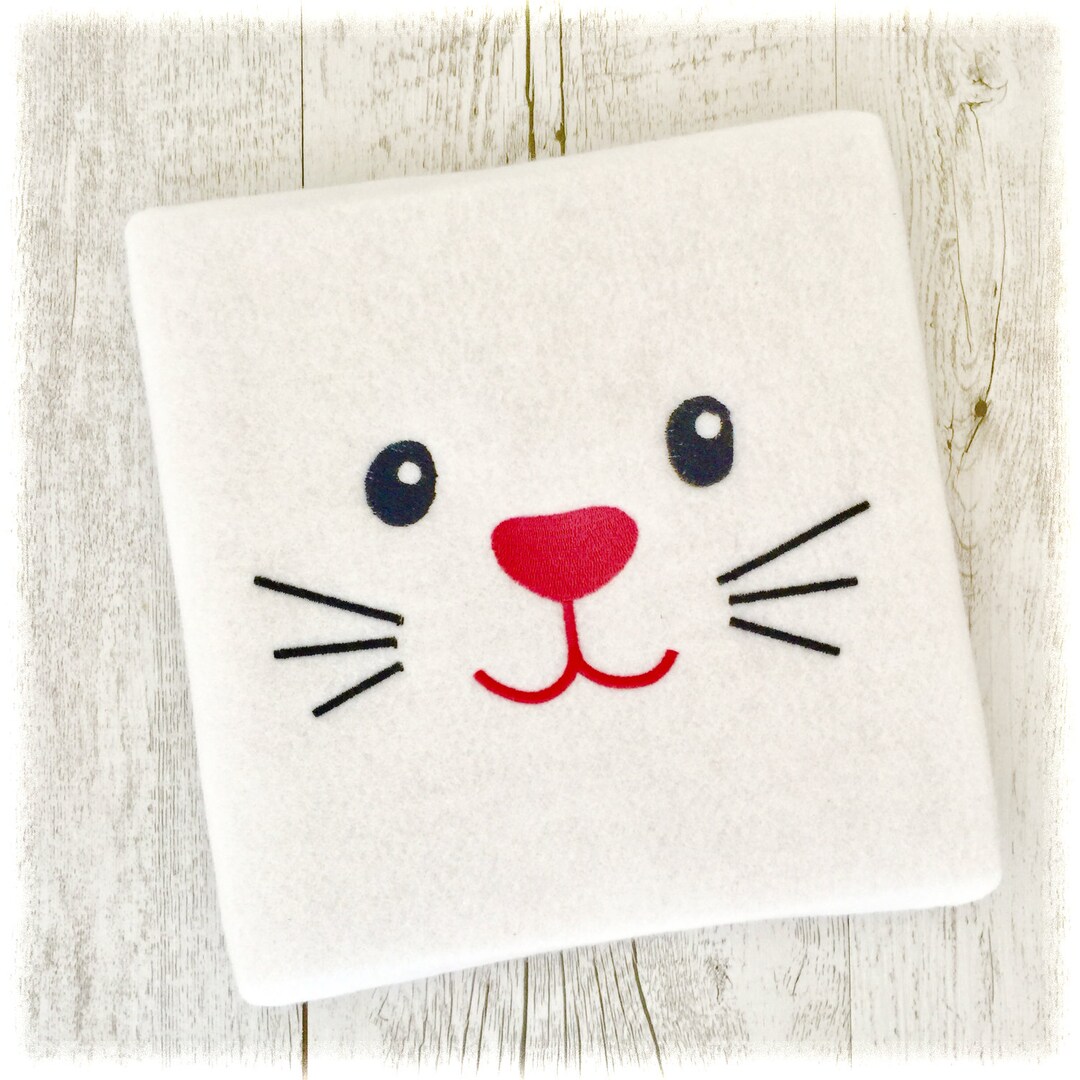 Bunny Face Machine Embroidery Designs, Easter Embroidery Face, Bunny ...
