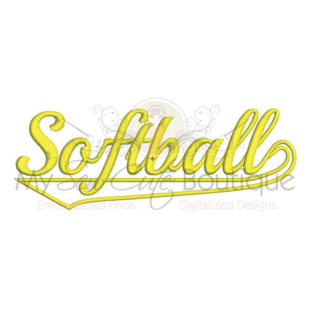 Softball Machine Embroidery Designs, Softball Embroidery Design, Girl ...