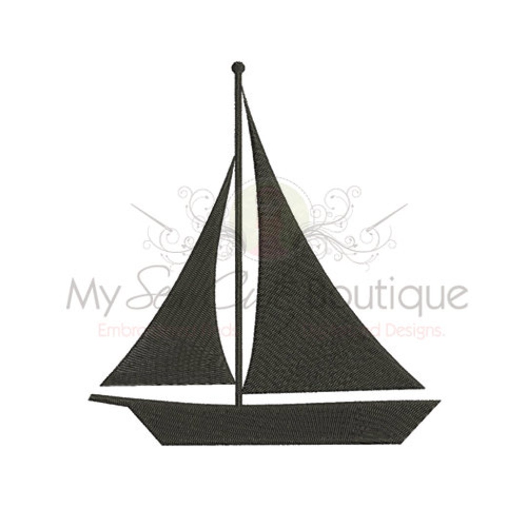 Sailboat Machine Embroidery Design, Sailboat Embroidery Design Sailboat ...