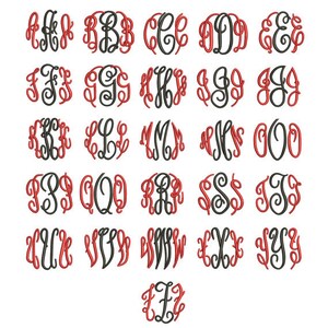 Master Circle Machine Embroidery Font Alphabet, Monogram Embroidery ...