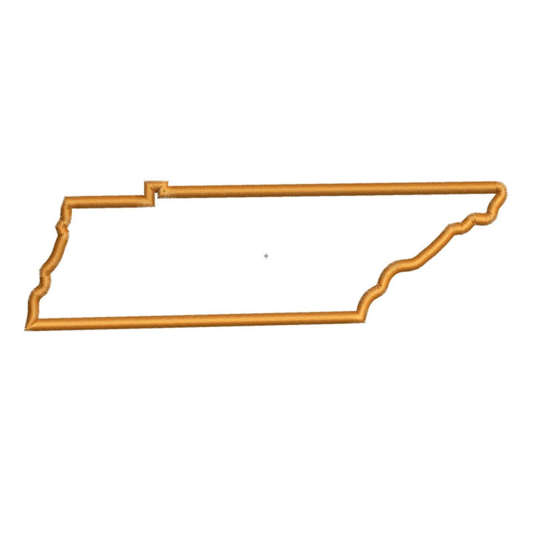 Tennessee State Applique Design, Tennessee Map Machine Applique ...