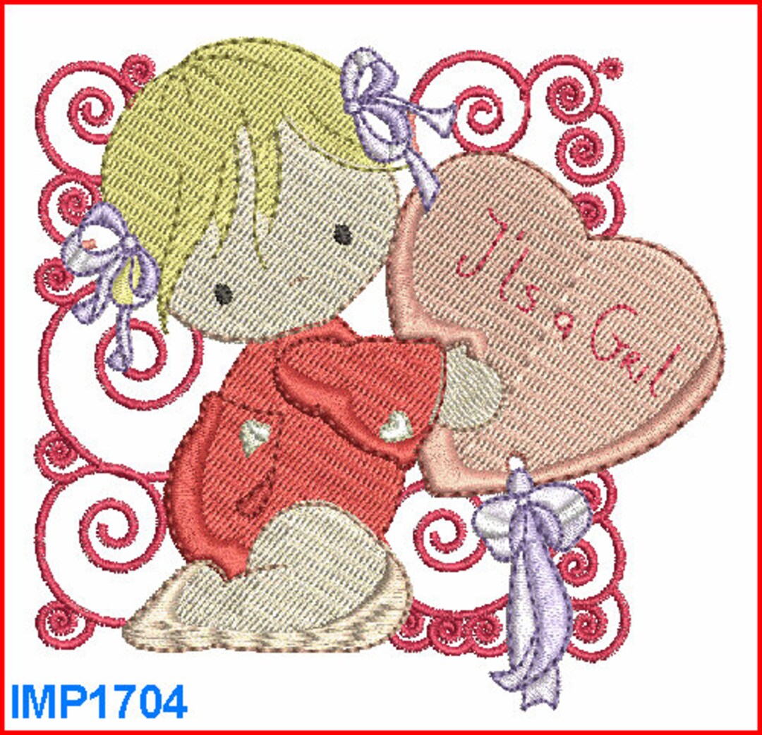 Baby Girl Machine Embroidery Design Baby Girl Embroidery Designs, Baby ...