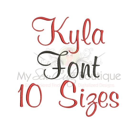 Etsy Embroidery Fonts