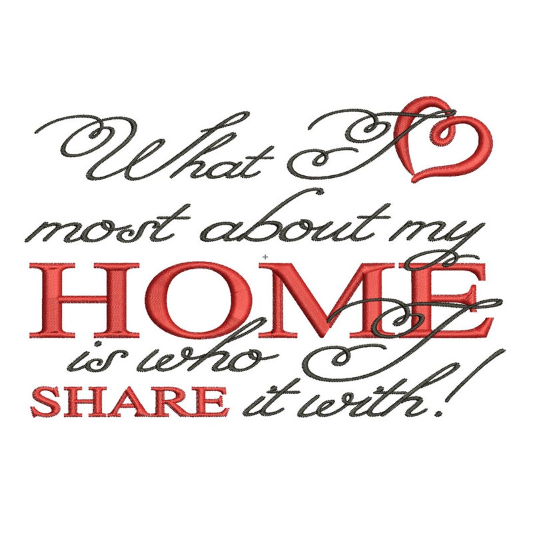 Home Machine Embroidery Design, Home Embroidery Design, House ...