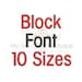 Block Machine Embroidery Font Monogram Alphabet Block - Etsy