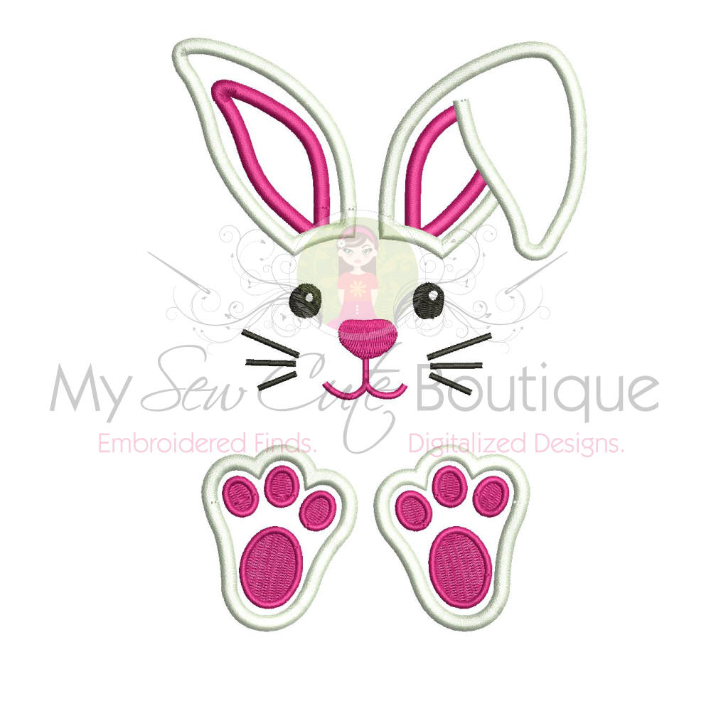 Easter Applique Machine Embroidery Design, Easter Appliques, Bunny ...