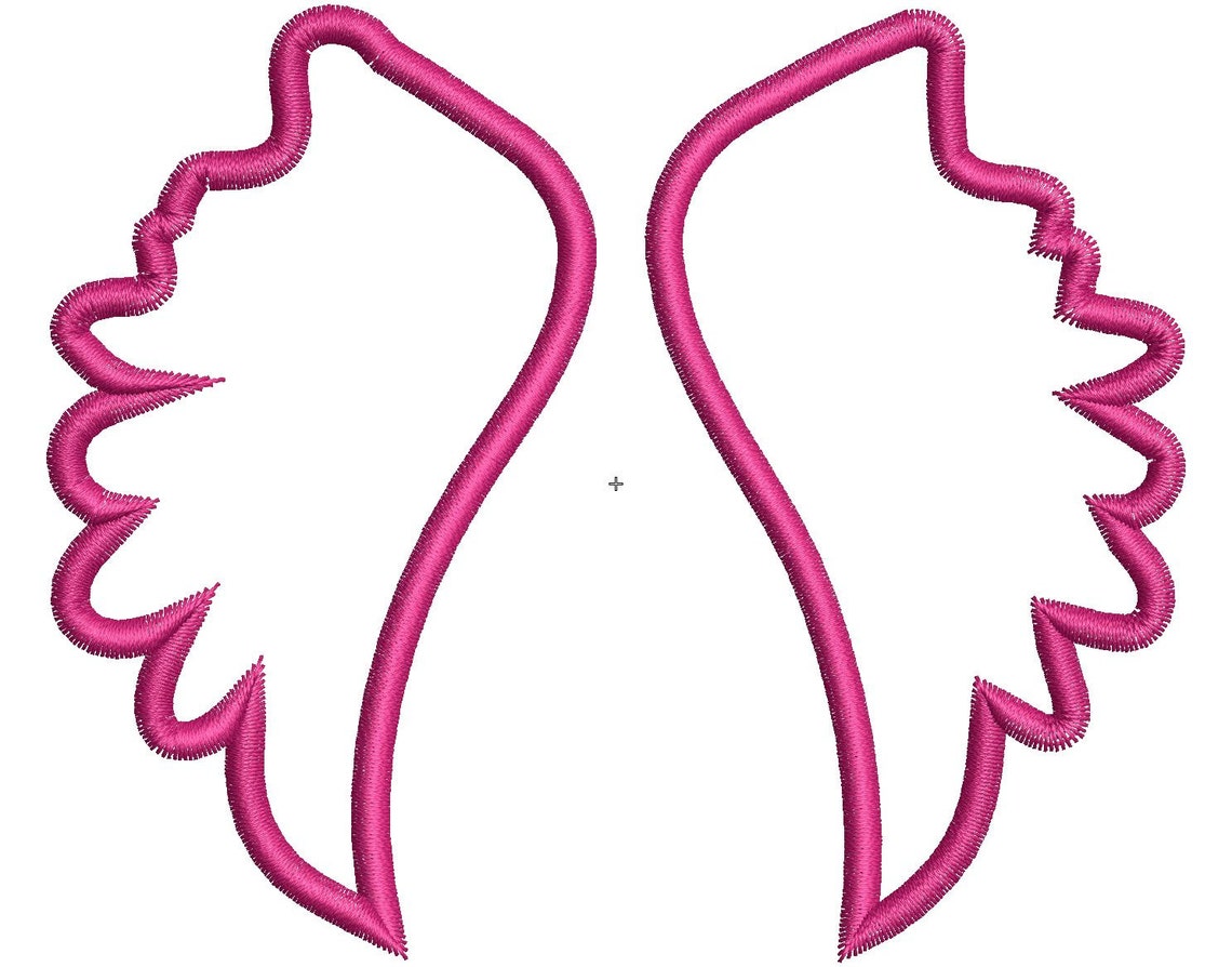 Wings Applique Machine Embroidery Design, Wings Embroidery Design ...
