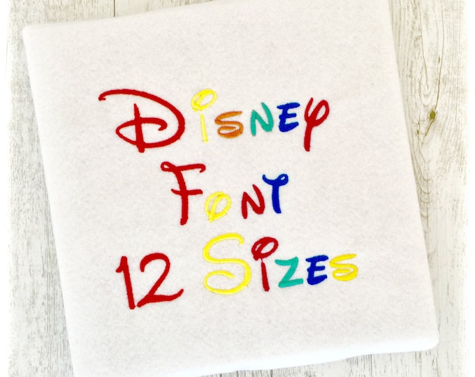Disney Machine Embroidery Font Monogram Alphabet, Disney Embroidery ...