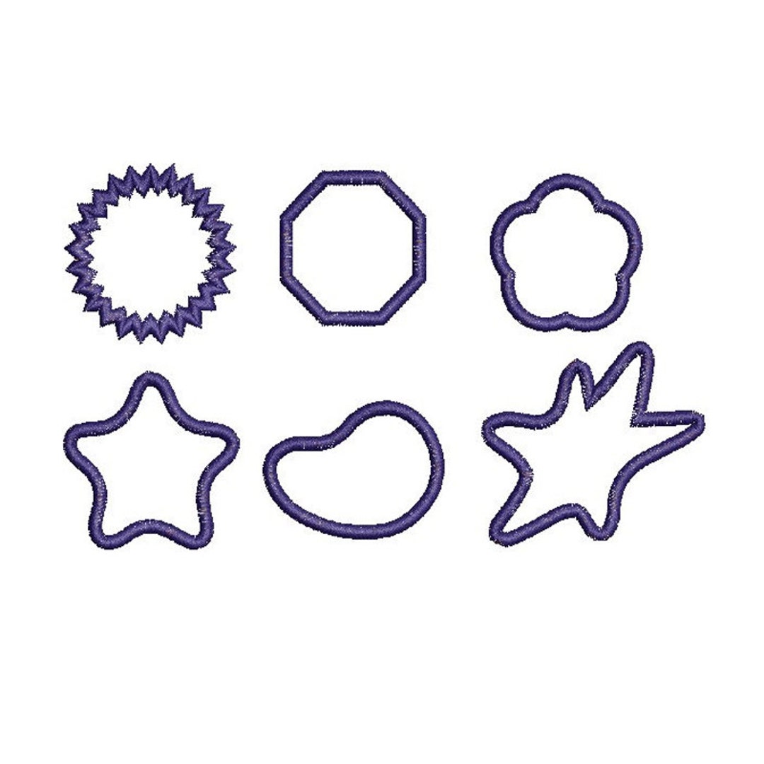 Frames Applique Machine Embroidery Applique Design - 4 Sizes in 6 ...