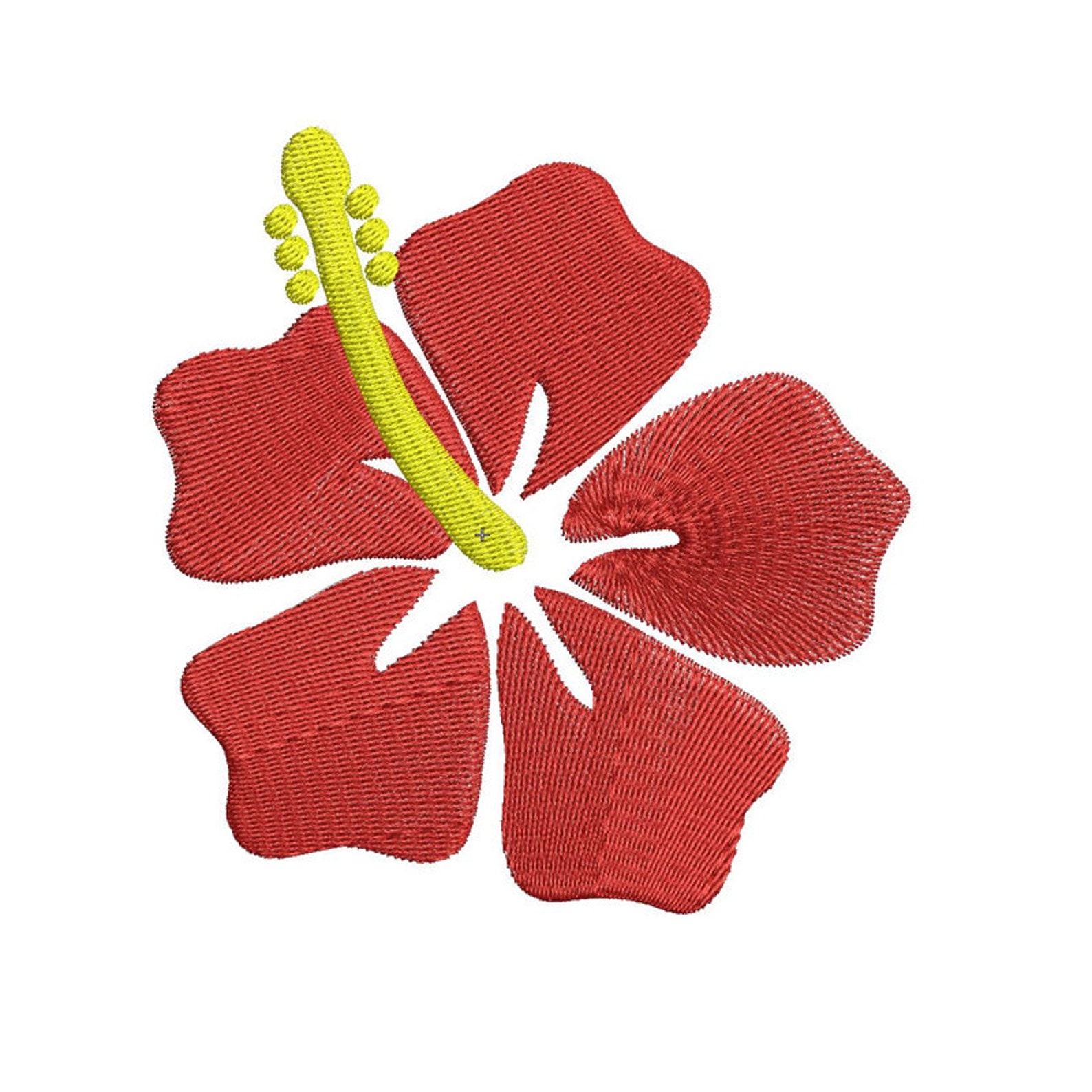 Hibiscus Machine Embroidery Design, Hibiscus Embroidery, Flower ...